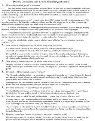 What Is Your Tolerance for Investment Risk? - dummies