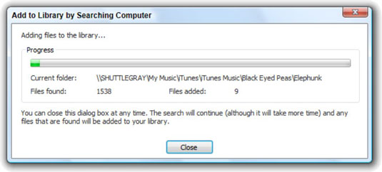 How to Create the Media Library for Windows Media Player - dummies