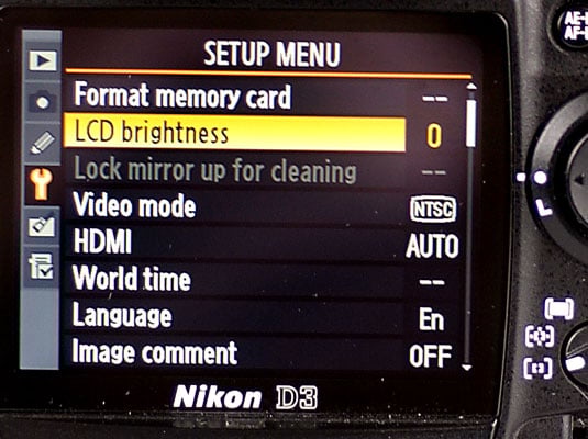 How to Change Your Digital Camera Monitor’s Brightness - dummies