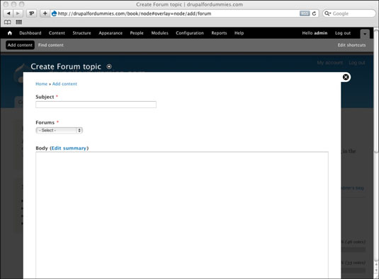 Viewing Your Drupal Forums - dummies