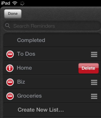 How to Use the Reminders App on Your iPad - dummies