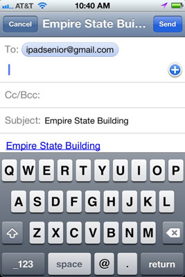 How to Add Locations to Contacts and Share Information on iPhone - dummies