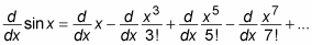 Expressing the Function cos x as a Series - dummies