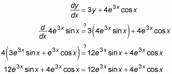 Checking Differential Equation Solutions - dummies