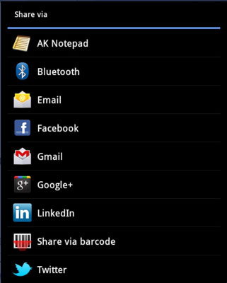 How to Share a Web Page from Samsung Galaxy Tab Browser - dummies