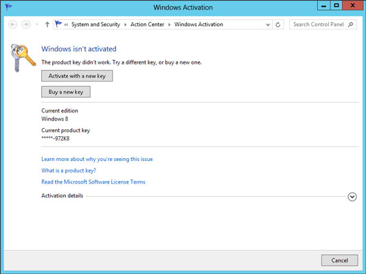Six Less Common Windows 8 Error Messages - dummies