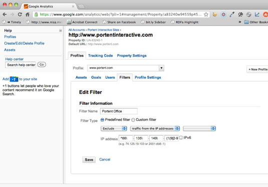 Web Marketing: How to Set Up a Filter in Google Analytics - dummies