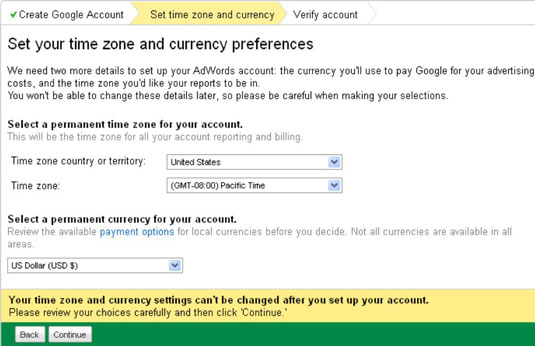 How to Create a Google AdWords Account for Online Marketing - dummies