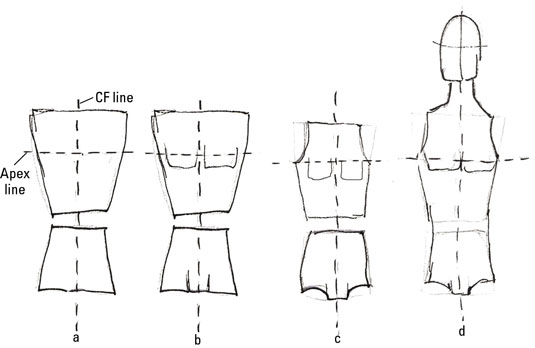 How to Draw Torsos on Your Fashion Figures - dummies