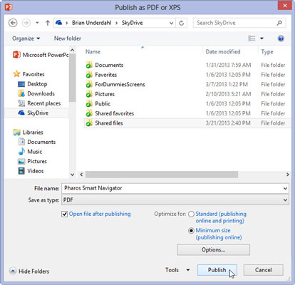 How to Convert a PowerPoint 2013 Presentation to PDF Format - dummies