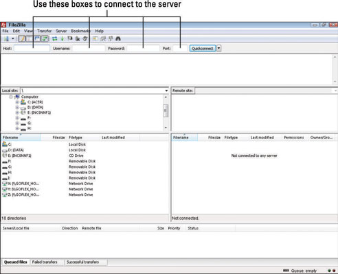 How to Install a Web Hosted FTP Client - dummies