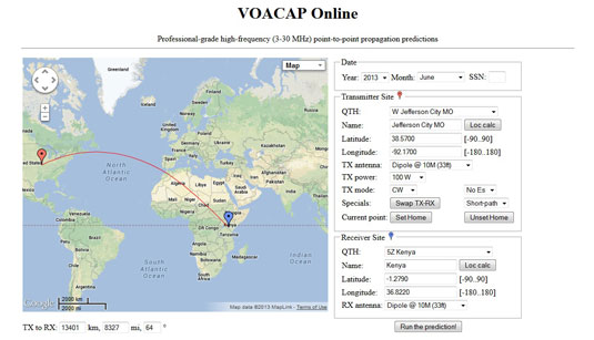 Predicting Propagation in Ham Radio with VOACAP Online - dummies