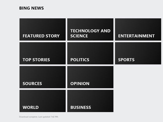 A Quick Tour of the Windows 8.1 Bing News App - dummies