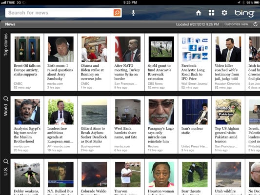 A Quick Tour of the Windows 8.1 Bing News App - dummies