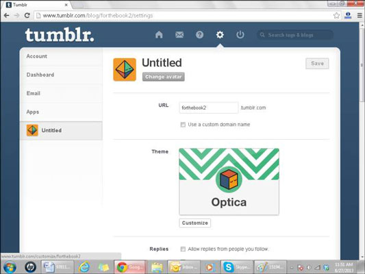 Basic Tumblr Blog Customization - dummies