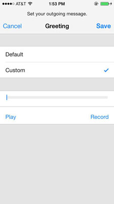 Basics of iPhone Voicemail - dummies
