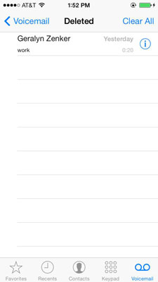 Basics of iPhone Voicemail - dummies