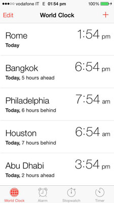 How to Add World Clocks to an iPhone - dummies