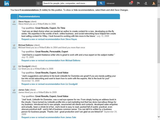 How to Remove a LinkedIn Recommendation or Request a Revision - dummies