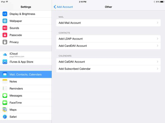 How to Set Up a POP3 Email Account on Your iPad - dummies