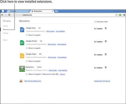 10 Things To Know About the Chrome Browser Interface - dummies