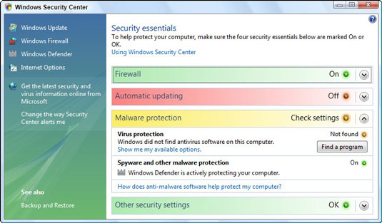 Windows Security Center Says Automatic Updates Are Turned