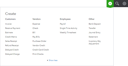 Printable Quickbooks Cheat Sheet