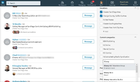 How to Search Your First-Degree Connections on LinkedIn - dummies